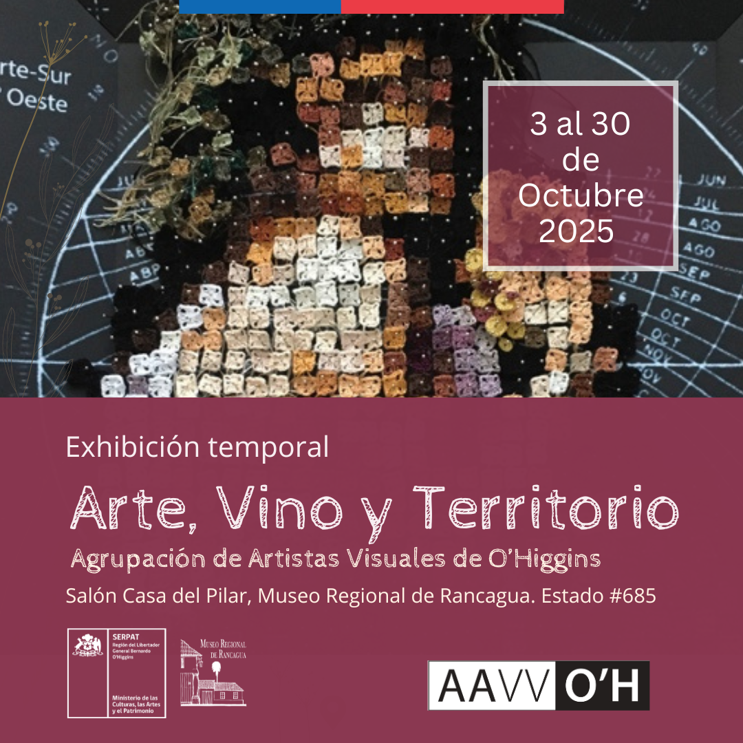 Exposición temporal "Arte, Vino y territorio" | Museo Regional de Rancagua